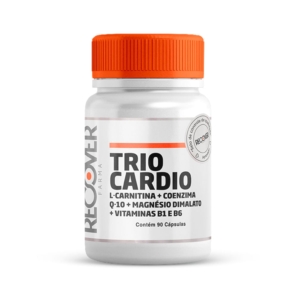 Trio Cardio - Magnésio + Coenzima Q10 + L-Carnitina 90 Cápsulas ...